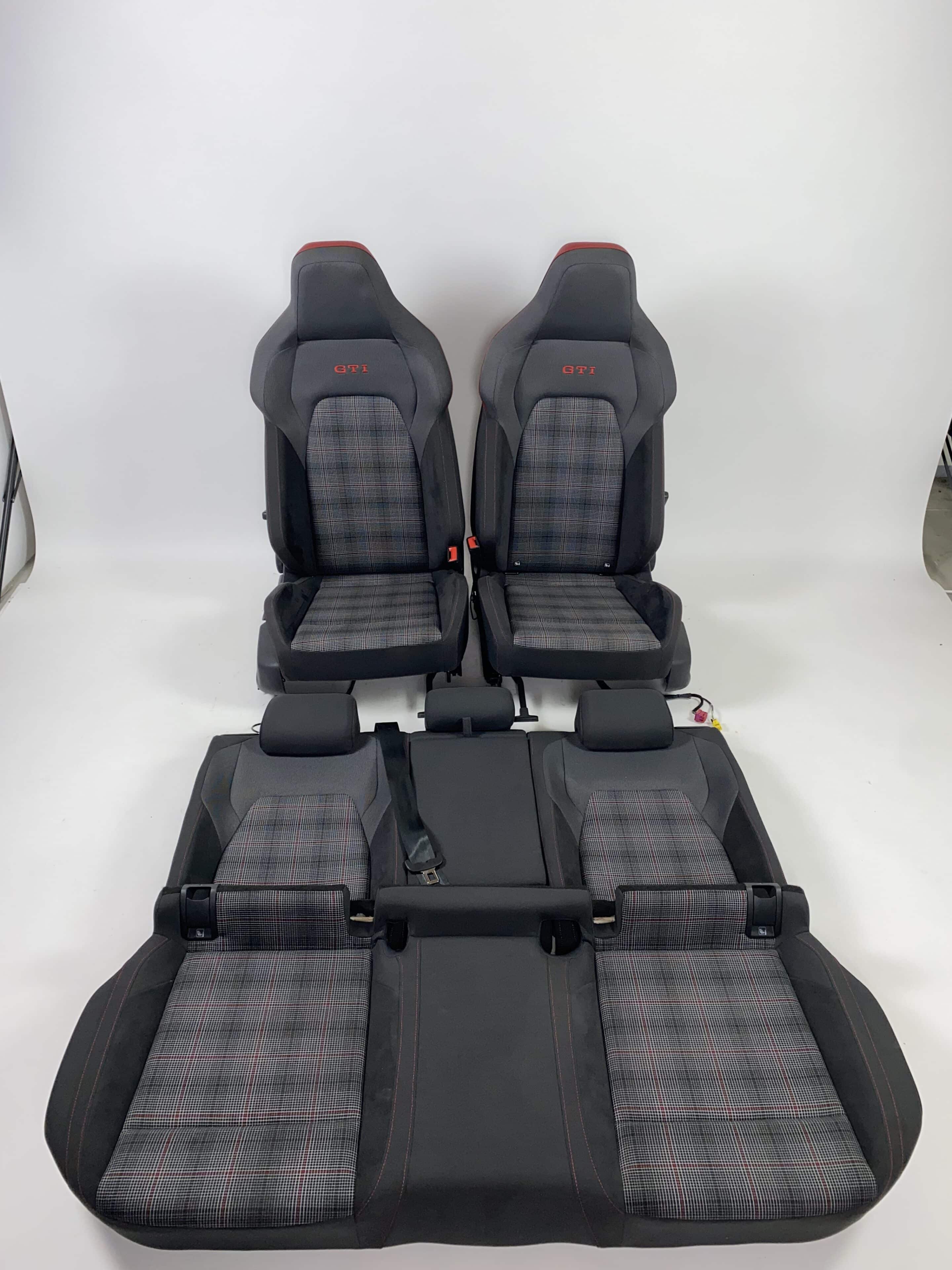 Order interior VW Golf 8 GTI Alcantara/Fabric Red/White/Grey online at ...