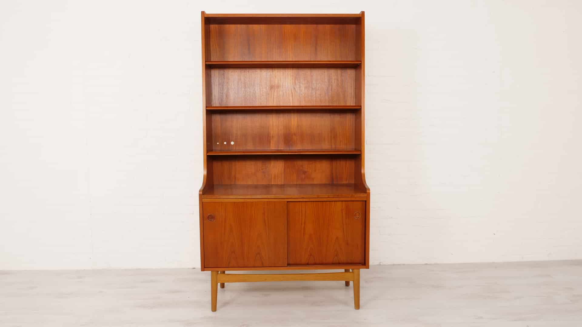Vintage highboard | Bookcase | Teak | Johannes Sorth order online at ...