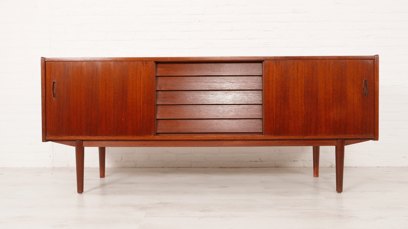 Vintage dressoir | Teak | "Trio" | Nils Jonsson | Hugo Troeds | Zweeds ...
