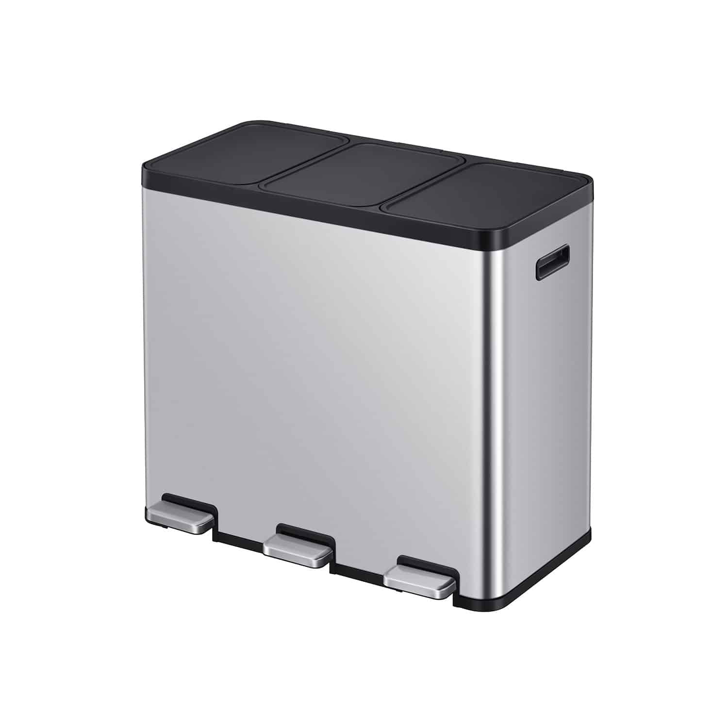 Order Essential Recycling Step Bin 20+20+20L Matt s/s online at EKO Europe