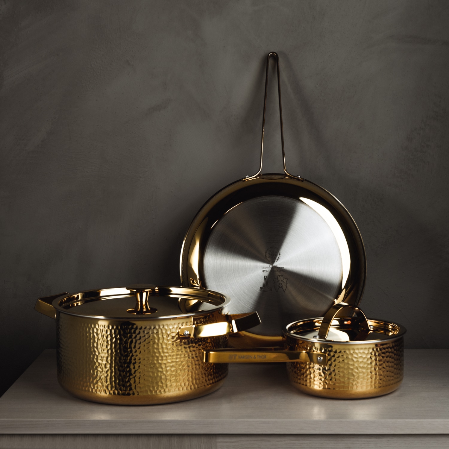 BRASSA.2 - brass pan set buy from Vargen & Thor